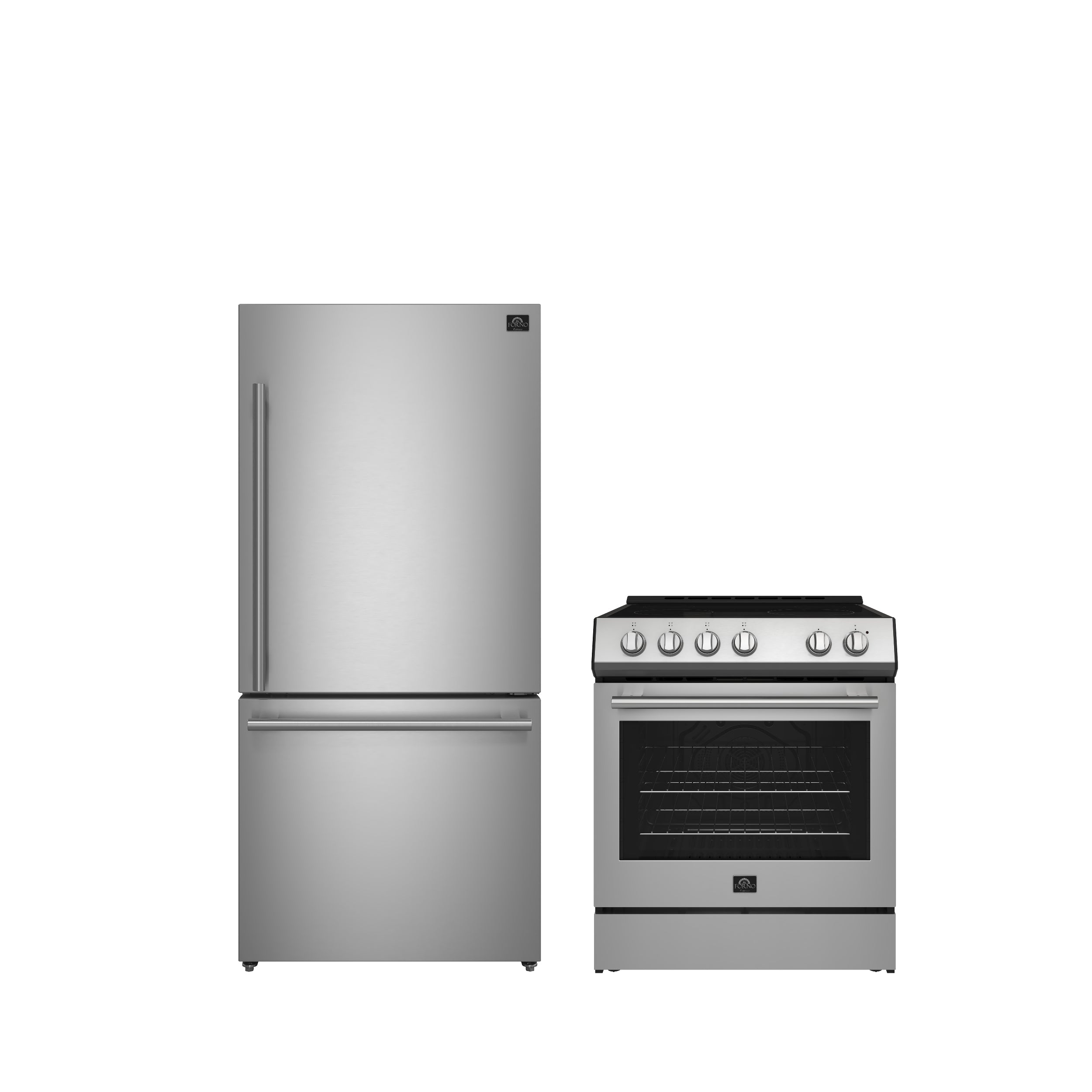 FORNO Premium 2-Piece Kitchen Bundle - Leonardo Espresso 30" Stainless ...