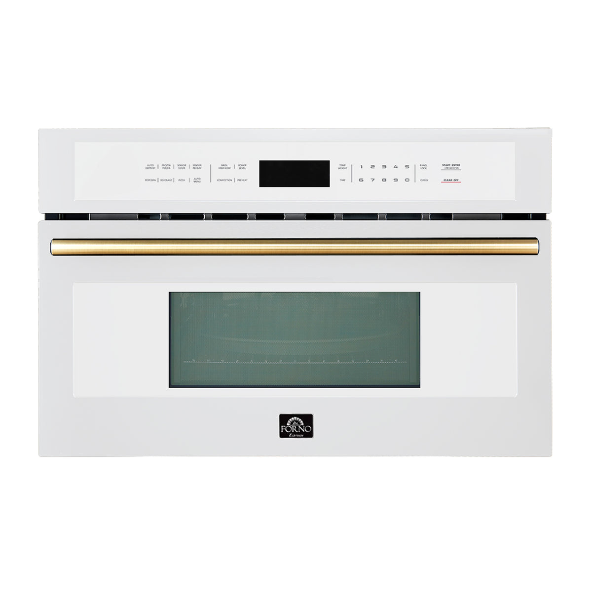 Oliena Espresso White 30 Inch 1750 Watt Compact Oven & 1000 Watt Micro ...